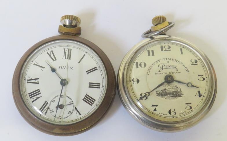 Railway Timekeeper Tides Shockproof pocket watch & Timex pocket watch ...