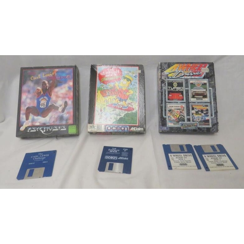 Vintage Atari Games for Atari ST/STE, Gremlin 4 wheel drive, Ocean ...