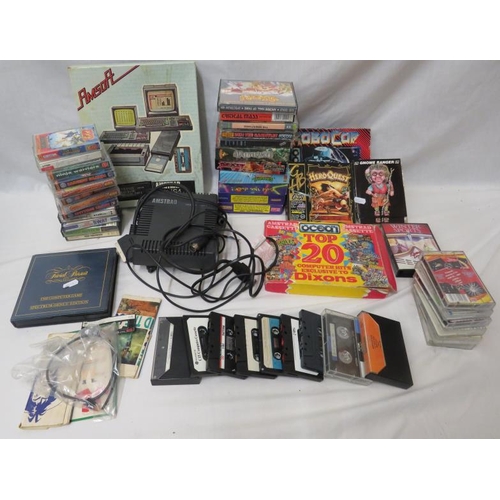 Amstrad Module MP-1 & Cassette Games incl. Gnome Raider, Robocop ...