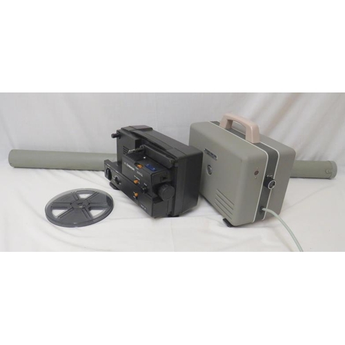 2 Projectors, Chinon 3000GL Cine Projector & Matahari no. 8 8mm movie ...