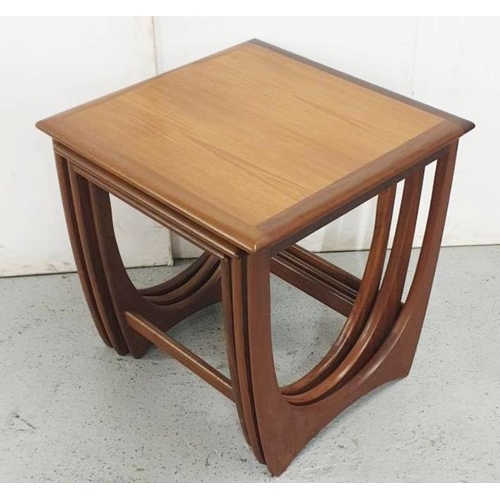 Nest of Mid Century Design Teak G-Plan Style Side Tables, mother table ...