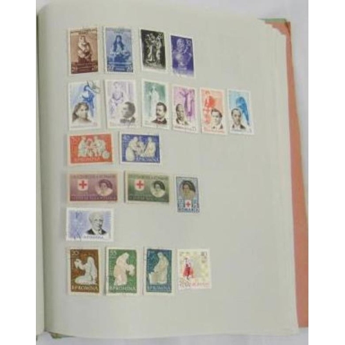 Stamps: Album Romania Used, Album Poland Leaves Used & 2 Small Albums ...