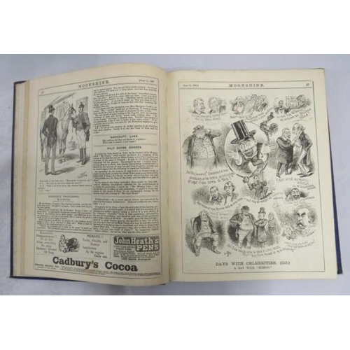 1883 Moonshine Book of Cartoons, The Best Topical Comic Paper edited by ...