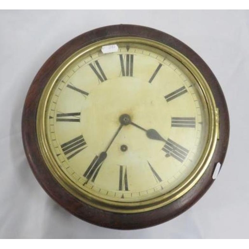 Single Train Railway Style Clock, dial approx. 25cm dia. incl. frame ...