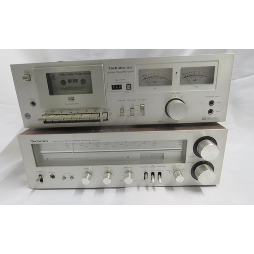 Technics M10 Stereo Cassette Deck & SMWLW 3 Band Stereo Receiver SA ...