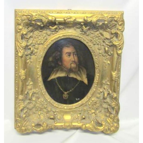 Pair Framed Oils on Canvas Male & Female Portraits, monogrammed RT ...