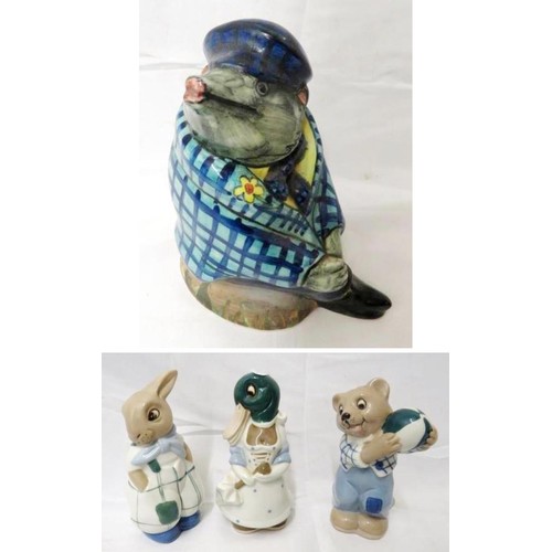 David Sharp Rye Pottery Rat seated upon a rock Wind in the Willows ...