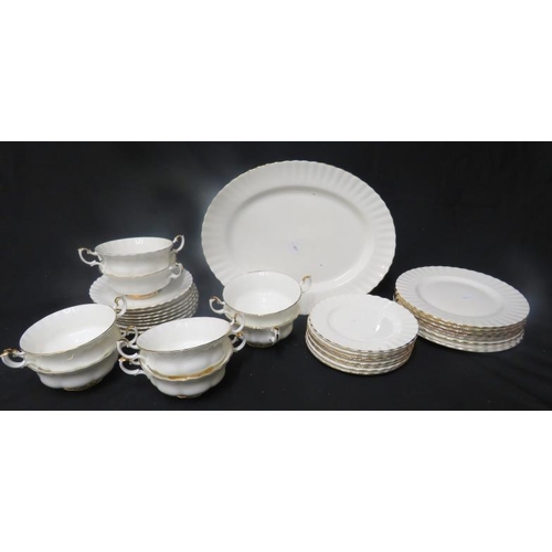 Royal Albert Val D'Or White & Wheat Decorated set of 8 side plates, 8 ...