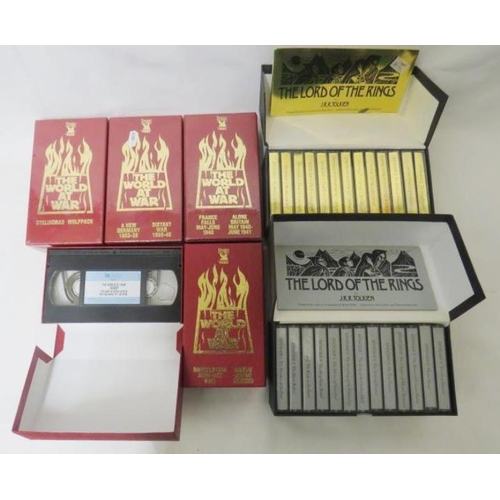 Lord of the Rings by JRR Tolkien Cassette Boxed Set & The World at War ...
