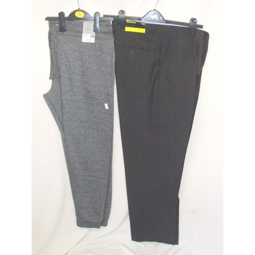 Mens Clothing: Debenhams Thomas Nash black trousers W38/L33, George ...