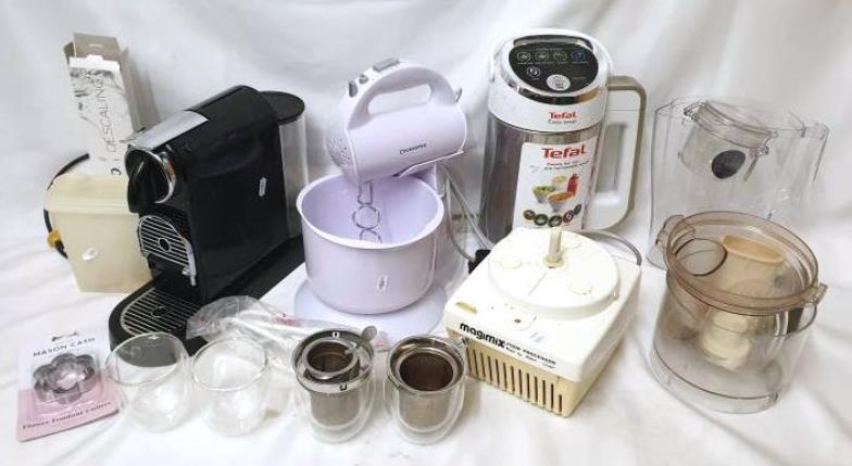 Magimix Nespresso Machine, Cookworks mixer, Tefal soup/compote maker ...