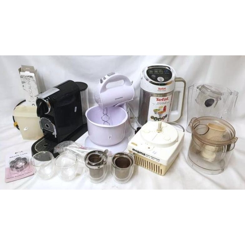 Magimix Nespresso Machine, Cookworks mixer, Tefal soup/compote maker ...