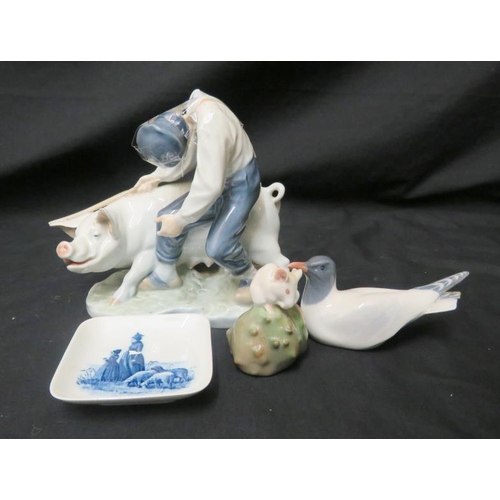 Royal Copenhagen Figurine 848 A/f, 511 mouse A/f, 1468 seagull A/f ...