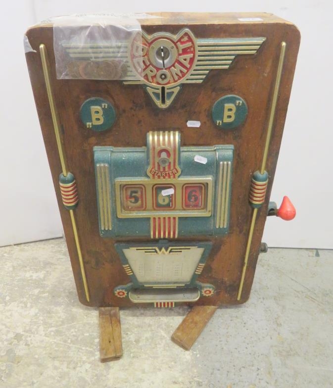 Beromat Starter Vintage Fruit Machine/One Armed Bandit approx. 47cm W x ...