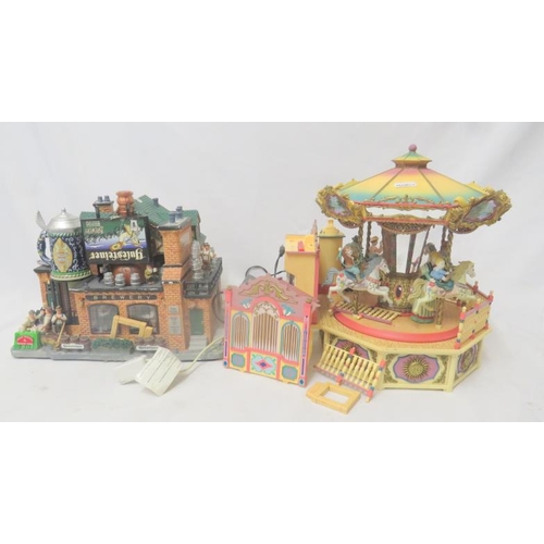 Electronic Fairground Carousel with cassette tape player & brewery ...