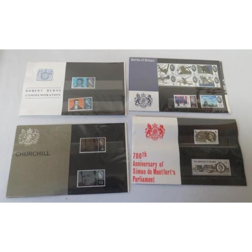 Stamps: GB Presentation Packs incl. Churchill, Battle of Britain ...