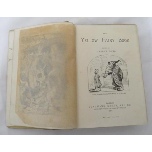 The Yellow Fairy Book edited by Andrew Lang with numerous illustrations ...