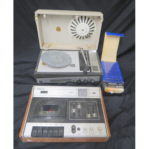 PE Musical 36VK Travelling Record Player & Decca Sound Stereo Cassette ...