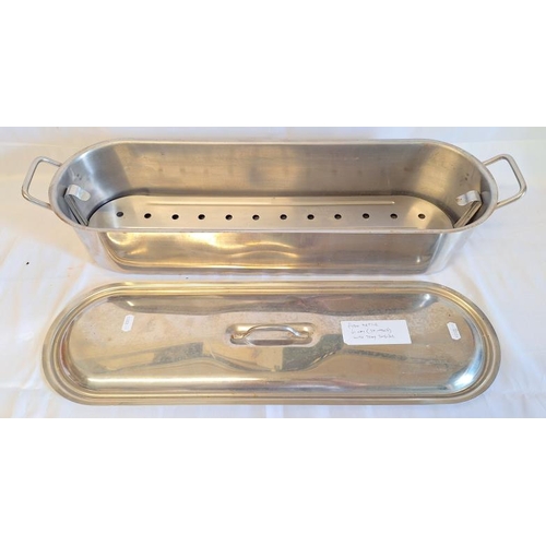 Stainless Steel Fish Kettle approx. 62cm L plus handles