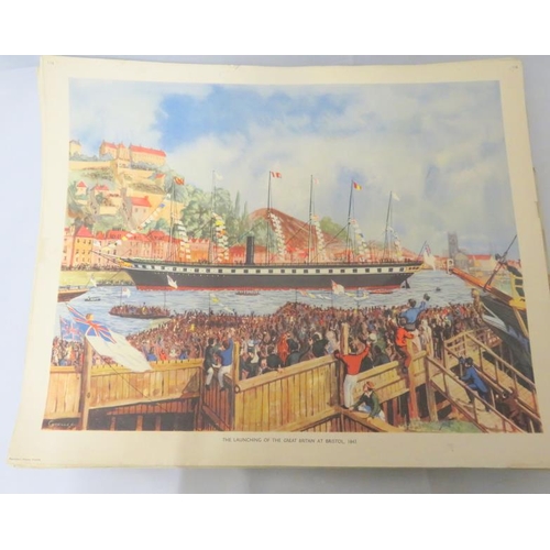 Approx. 97 McMillan History Posters incl. Launching of the Great ...