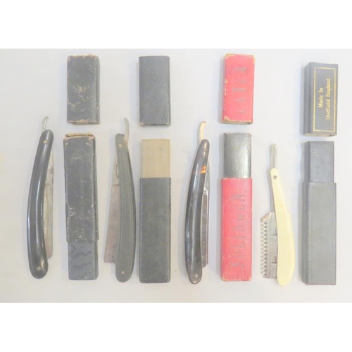 Barbers Tools, cut throat razors etc.
