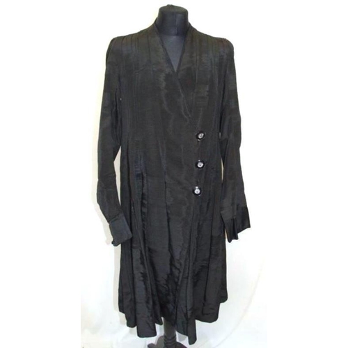 Antique Victorian Wool Cape with beaded detail & Hat (a/f)