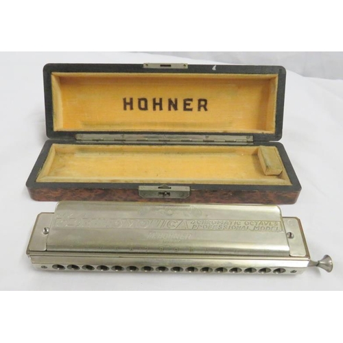 Hohner 64 Chromonica Harmonium in Fitted Box