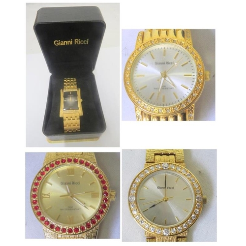 Gents Gianni Ricci Evening Watch, with waisted tank shaped movement ...