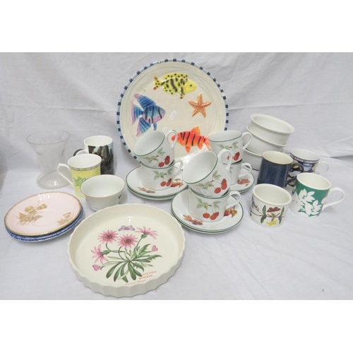 Royal Worcester Evesham Vale Cups, saucers, tea plates, Denby mug ...
