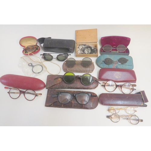 Vintage Spectacles, wire spectacles, physicians glasses etc.