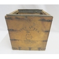 Vintage Pucca Tea Packing Crate approx. 24cm x 23cm x 25cm