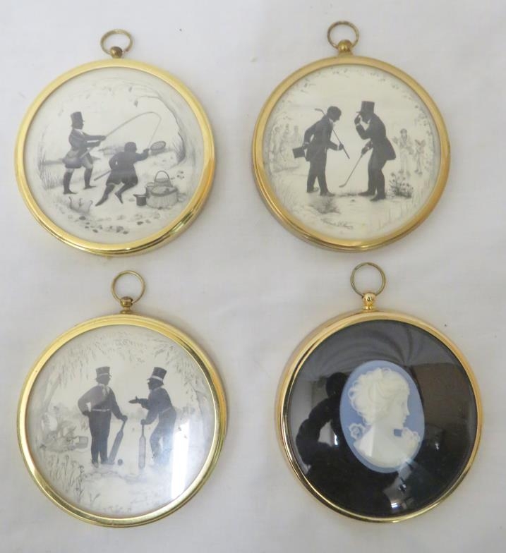 4 Cameos, Lady in Cameo from the miniature world of Peter Bates ...