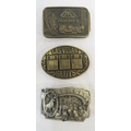 3 Metal Belt Buckles, Las Legas Slots by Indiana Metalcraft Company ...