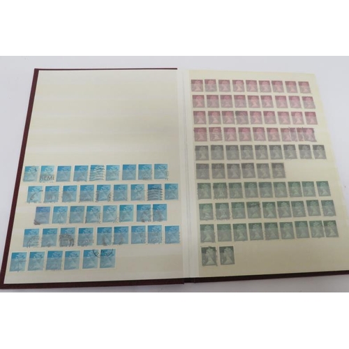 Stamps: Uni-Safe Stockbook Used GB Definitives Low & High Values ...