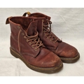 Pair of Dr Marten DMs Cherry Red 8 Eyelet Boots size 7
