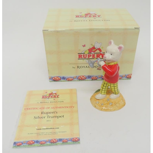 Royal Doulton Rupert the Bear Collection, Rupert Silver Trumpeter ...