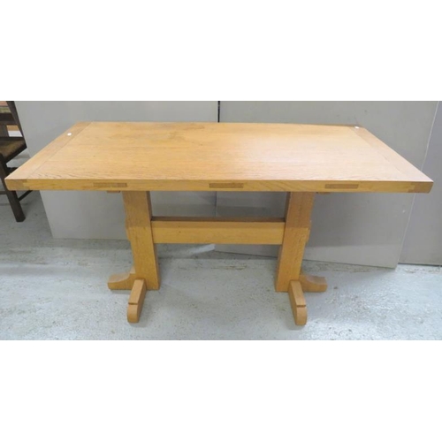 Rectangular Oak Dining Table approx. 75cm H x 130cm W x 60cm D (A4)