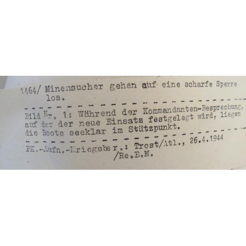 Military Photographs incl. some Atlantic press April - June 1944 labels ...