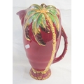 Large Vintage Beswick Cocktail Jug approx. 27cm H decorated with palm ...