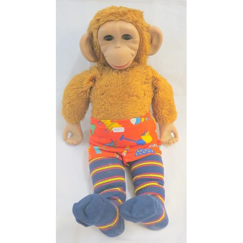 Vintage Chimp/Monkey Doll by Pedigree with plastic face, ears, hands ...
