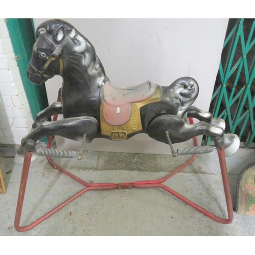 Vintage Mobo Rocking Horse approx. 100cm W x 55cm D x 90cm H (A14)