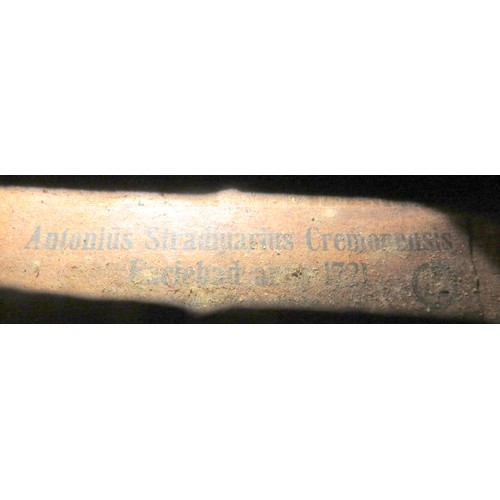 Violin in Case A/f, label to interior Antonius Stradivarius Cremonensis ...