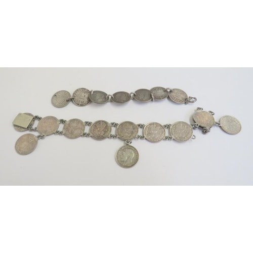 Silver Thrupenny Bits Bracelet with 7 thrupenny bits & Silver Thrupenny ...