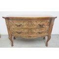 Carved 2 Drawer French Bombe Provincial Sideboard with shaped top ...