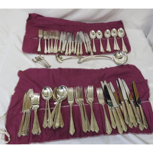 Alpin Silver Plated Du Barry Pattern Cutlery 1976 for incl. 12 forks ...