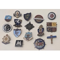 Enamelled badges incl. Engaged on Government Work Hamilton & Co ...