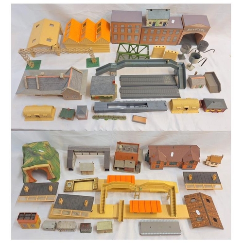 Model Railway Trackside Buildings, tunnel, platform, bridges etc. (2 Boxes)