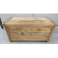 Limed Oak Chest/Blanket Box approx. 50cm H x 102cm W x 51cm D (A4)