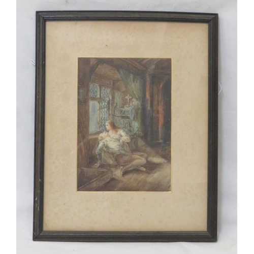 F/g Watercolour on Paper by Helen Lamb, C19th, signed & dated 1871 ...
