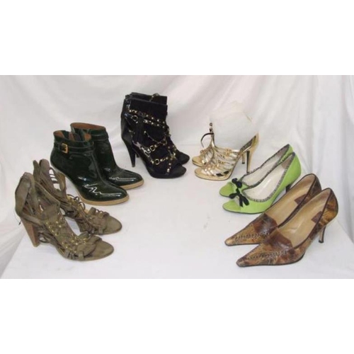Ladies Shoes size 40 incl. Vicki Beth Brown Winkle pickers, Planet lime ...